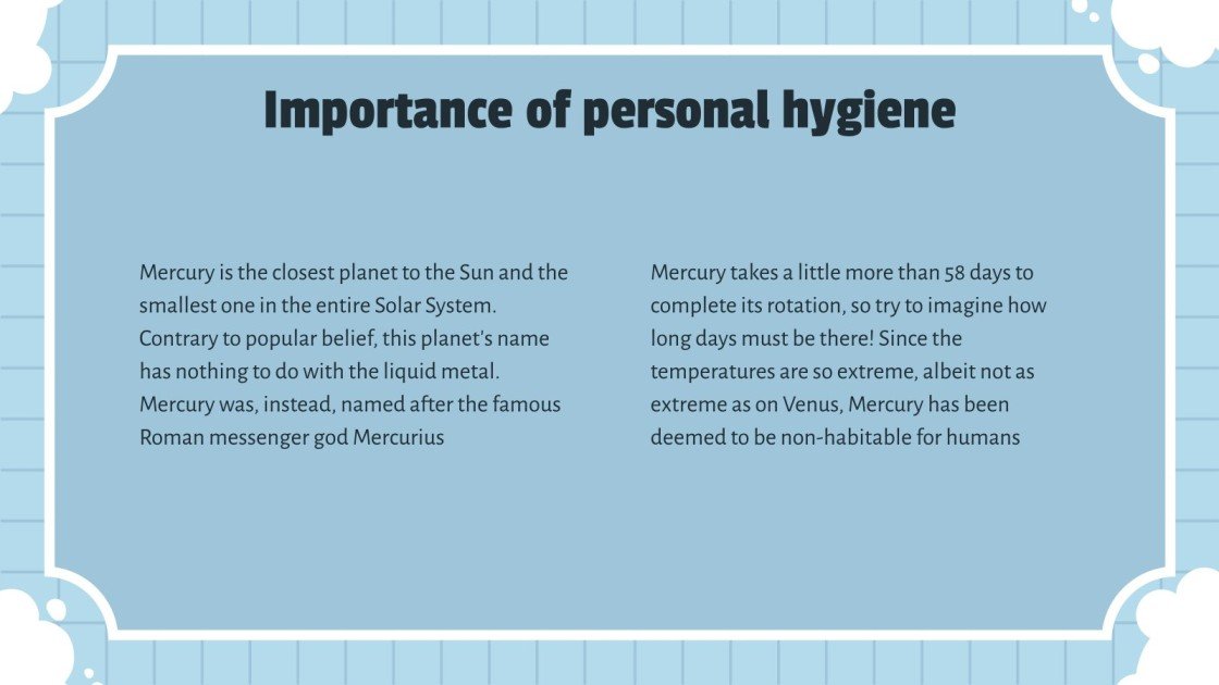 Disease Prevention and Personal Hygiene | Google Slides