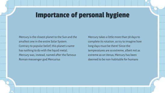 Disease Prevention and Personal Hygiene | Google Slides