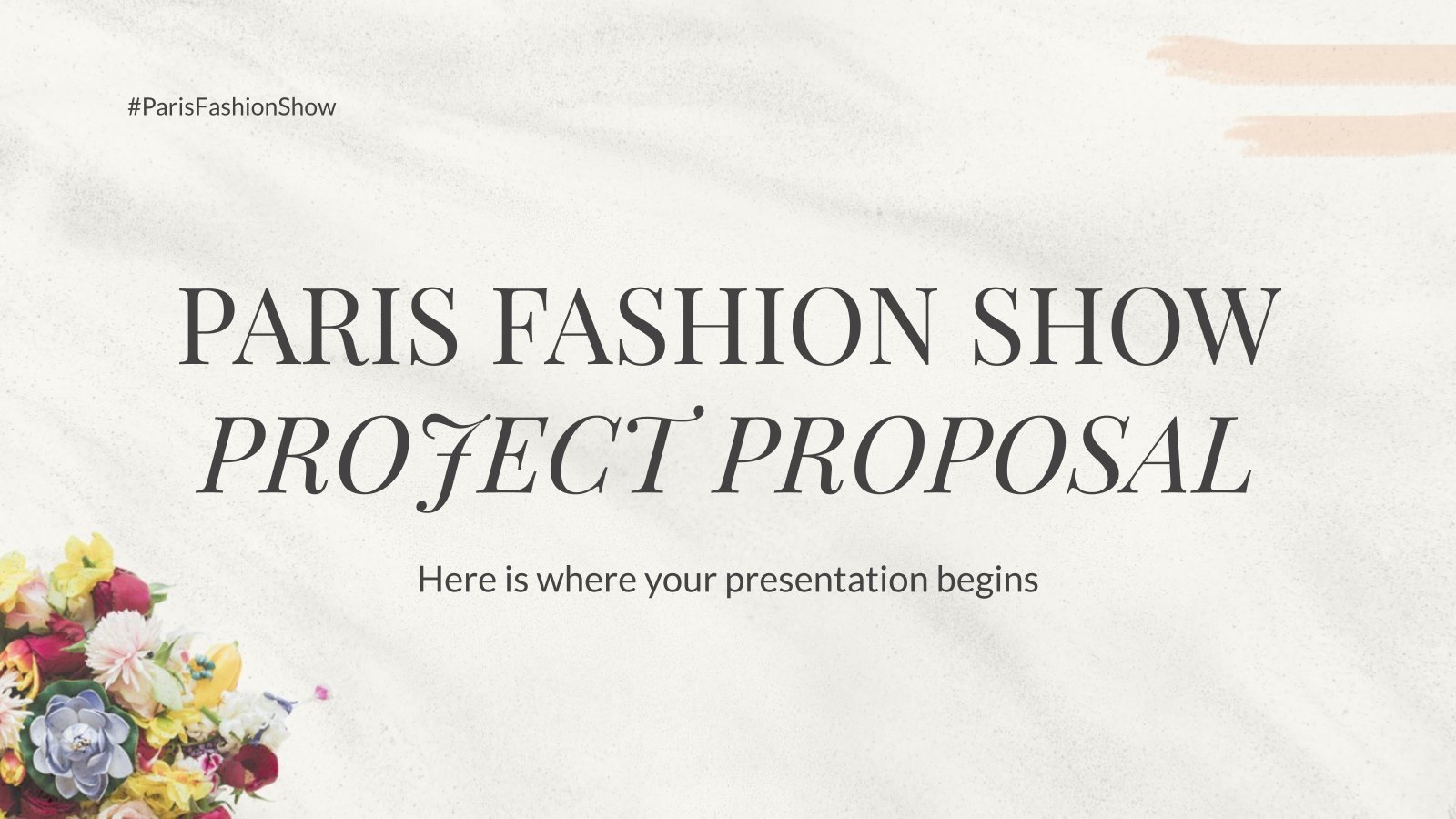 Paris Fashion Show Project Proposal | Google Slides & PPT