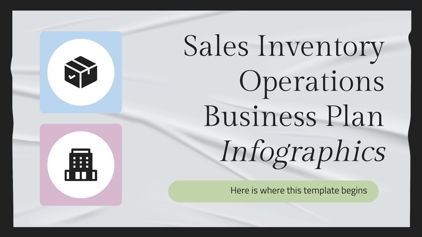Sales Inventory Operations Business Plan Infographics