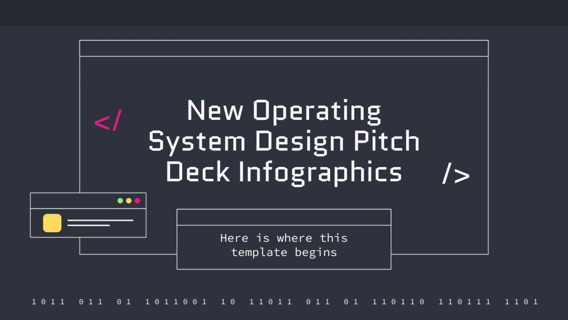 New Operating System Design Pitch Deck Infographics