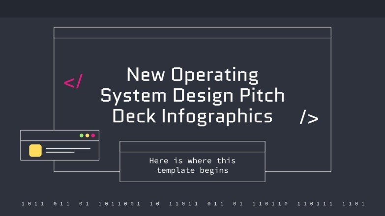 New Operating System Design Pitch Deck Infographics