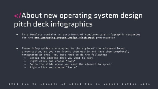 New Operating System Design Pitch Deck Infographics