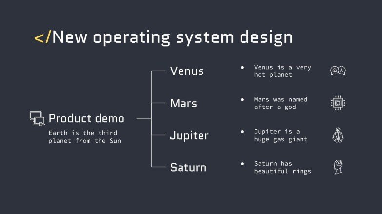 New Operating System Design Pitch Deck Infographics