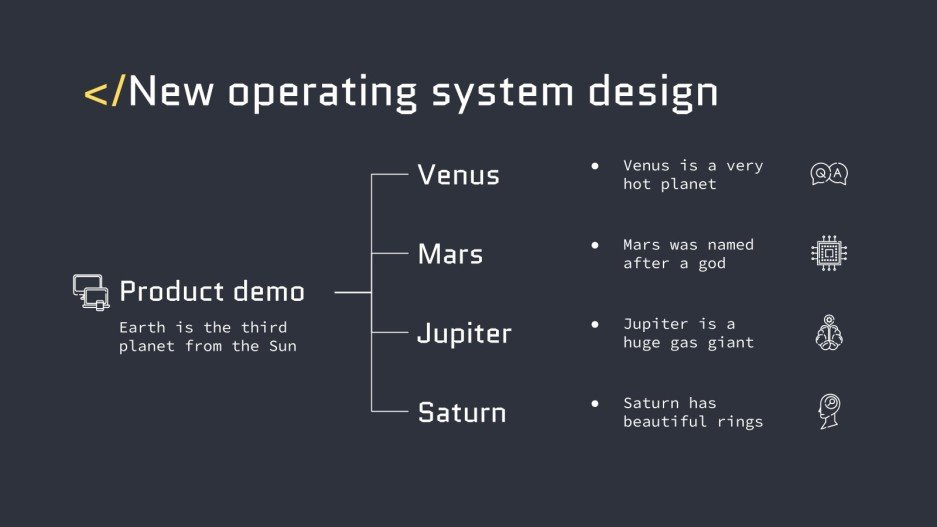 New Operating System Design Pitch Deck Infographics
