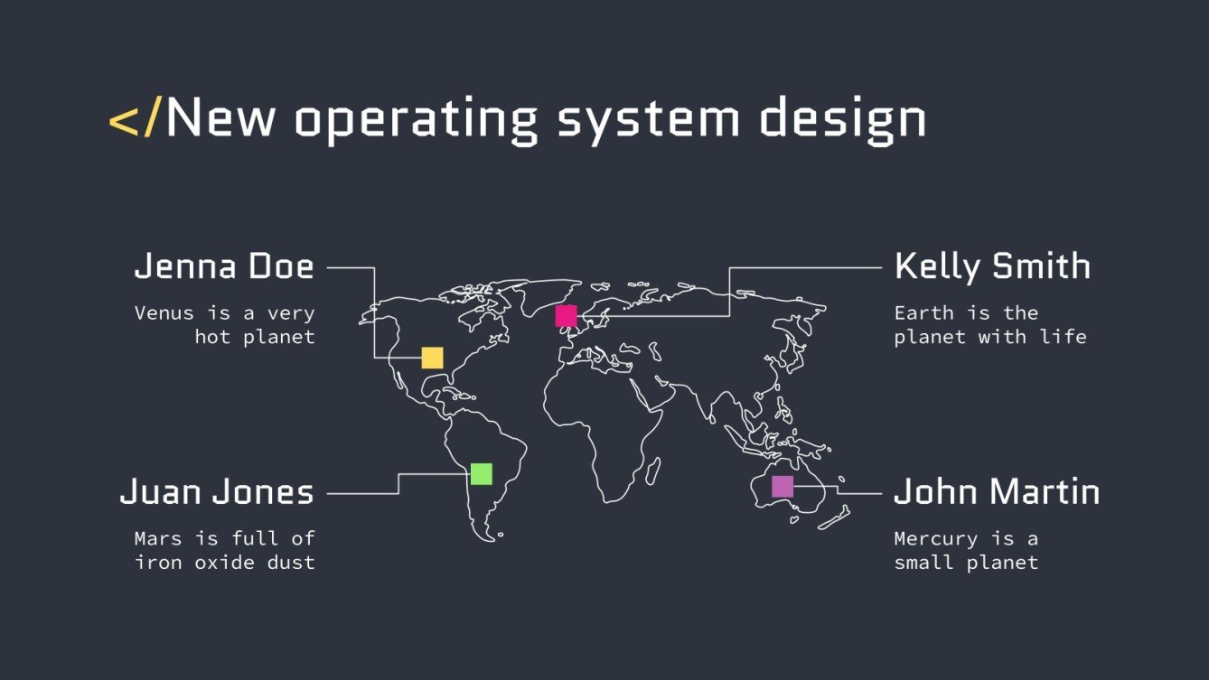 New Operating System Design Pitch Deck Infographics