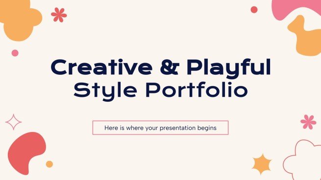 Creative and Playful Style Portfolio | Google Slides & PPT