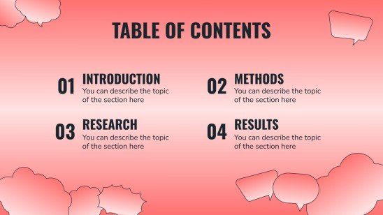 Gradient Speech Bubbles | Google Slides & PPT