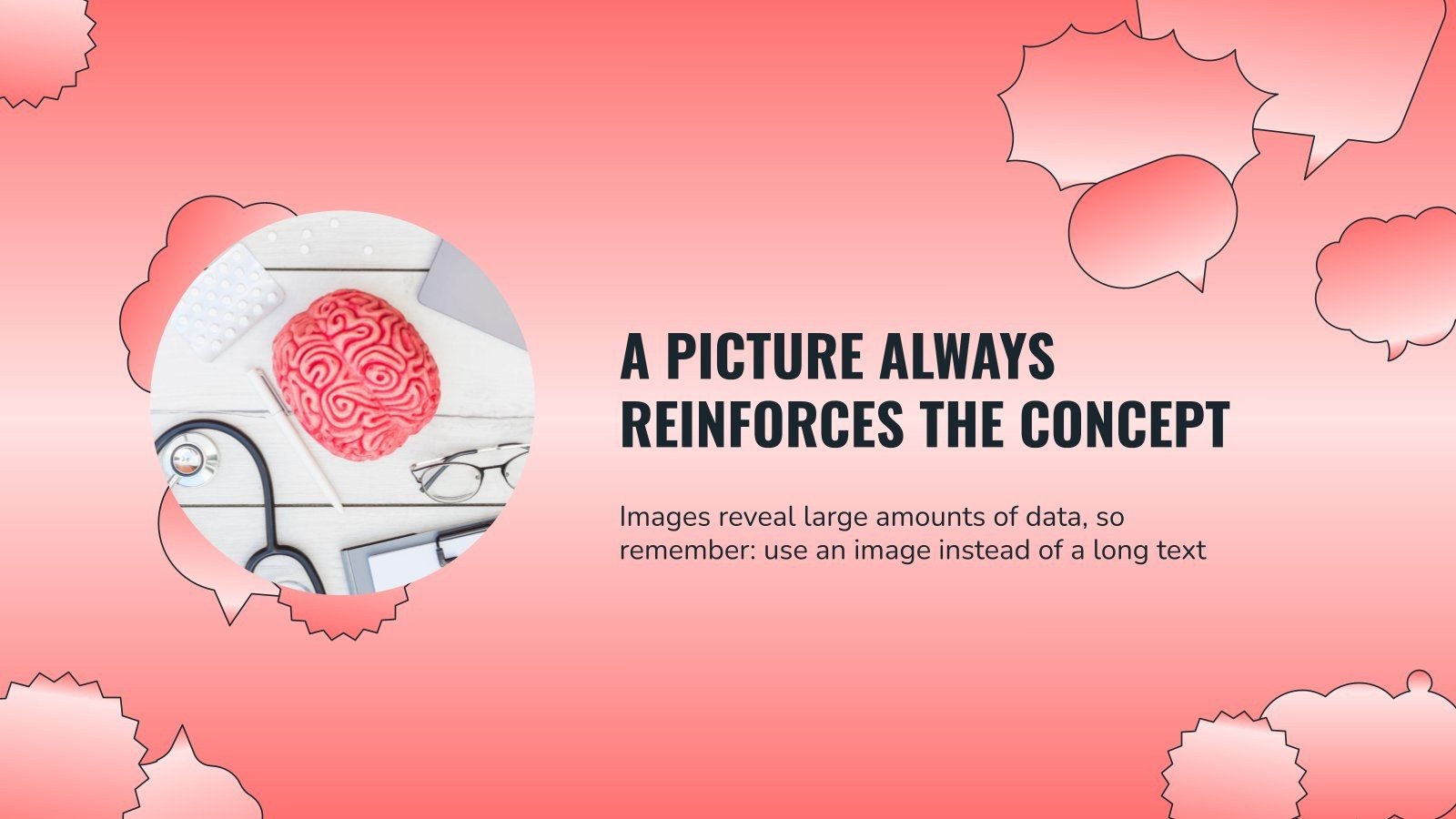 Gradient Speech Bubbles | Google Slides & PPT