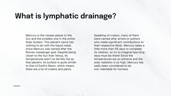 Lymphatic Drainage | Google Slides & PowerPoint