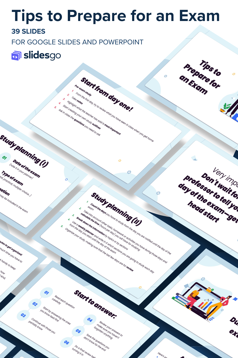 Tips to Prepare for an Exam | Google Slides & PowerPoint