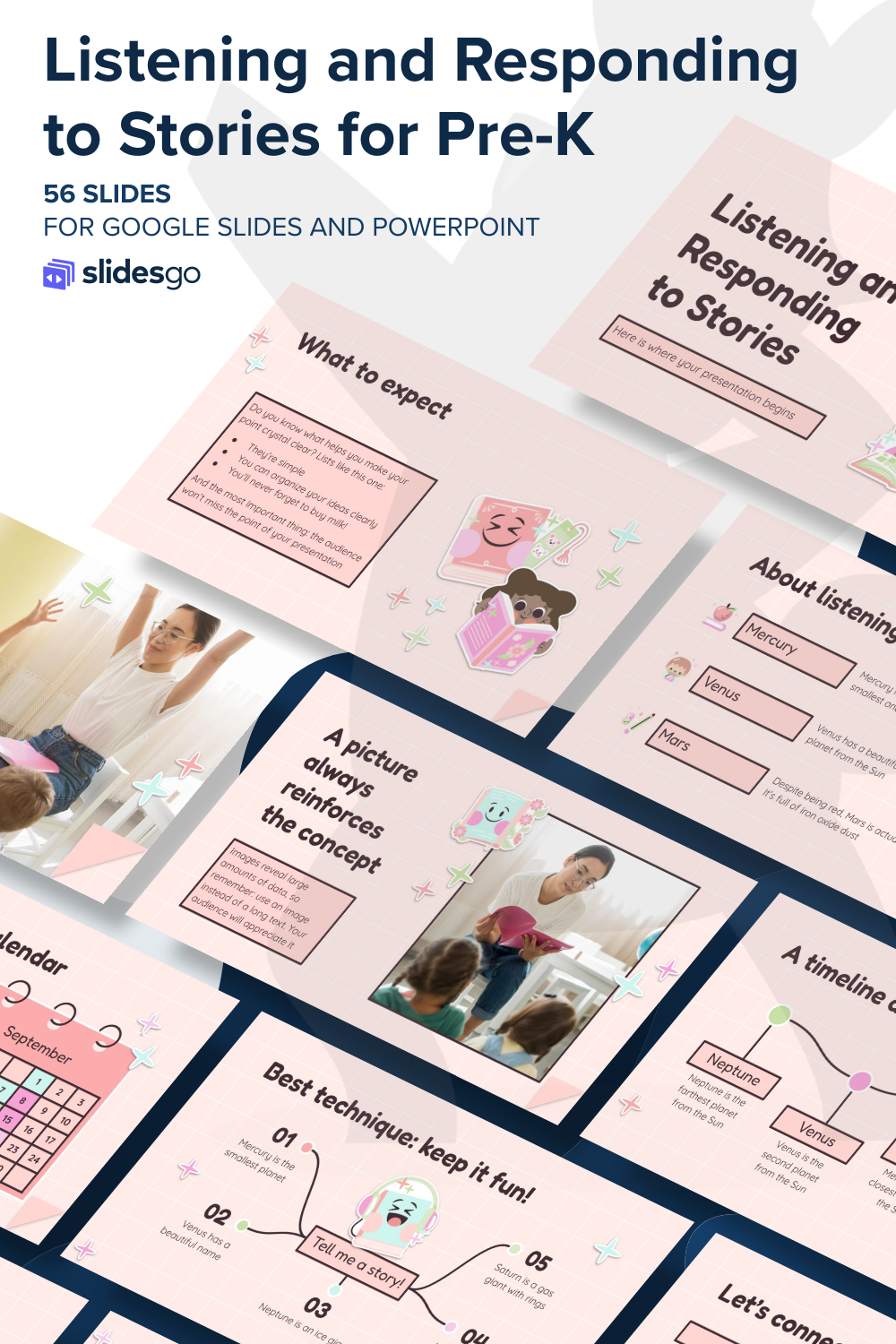 Listening & Responding to Stories for Pre-K | Google Slides