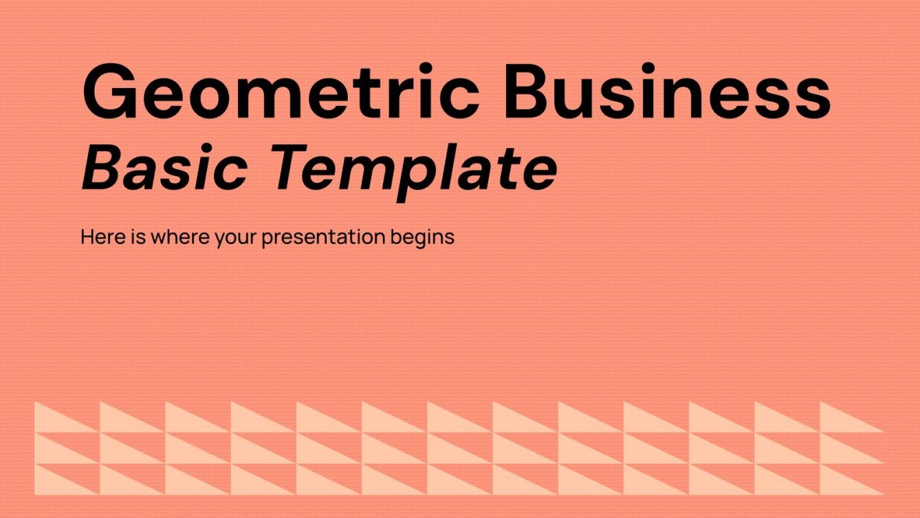 Geometric Business Basic Template | Google Slides & PPT