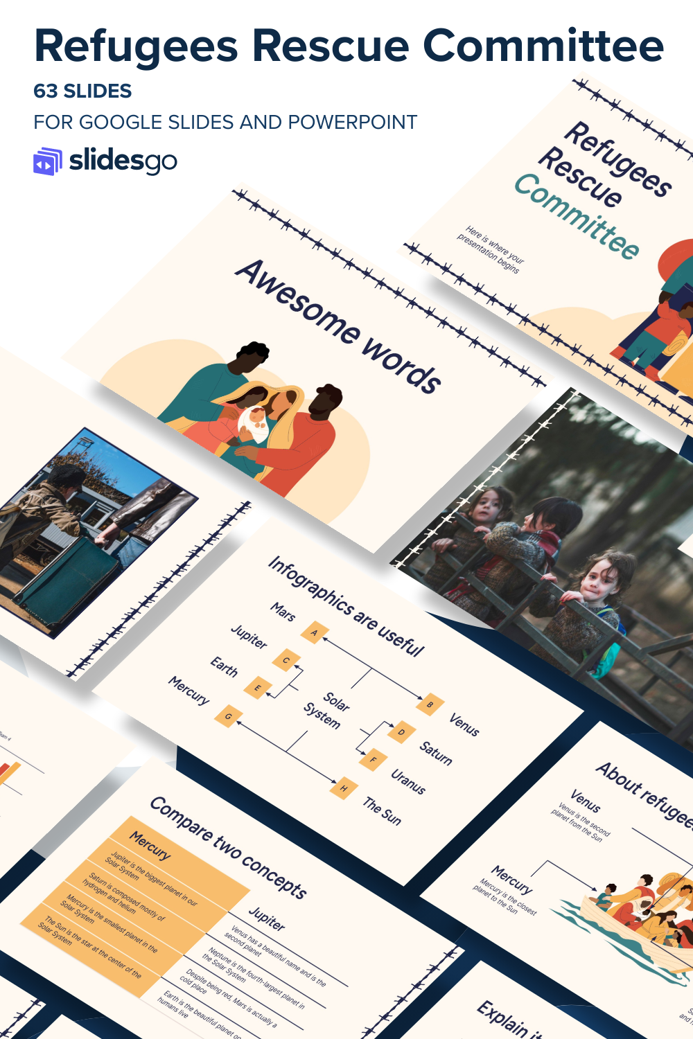 Refugees Rescue Committee | Google Slides & PowerPoint