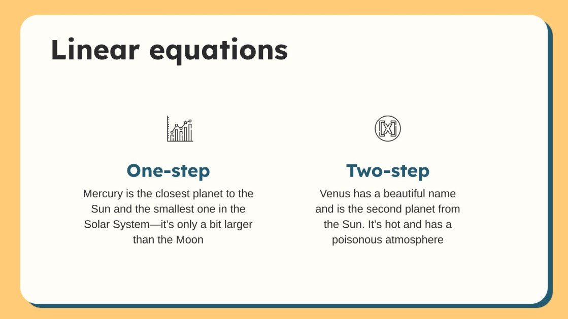 Algebra: Linear Equations and Inequalities - Math
