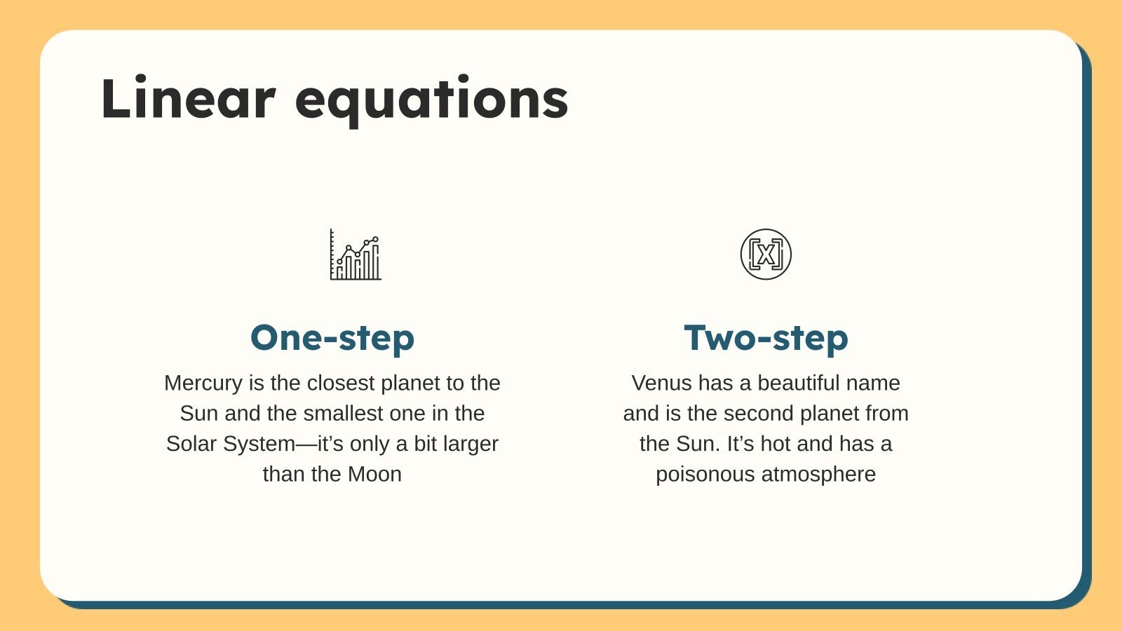 Algebra: Linear Equations and Inequalities - Math