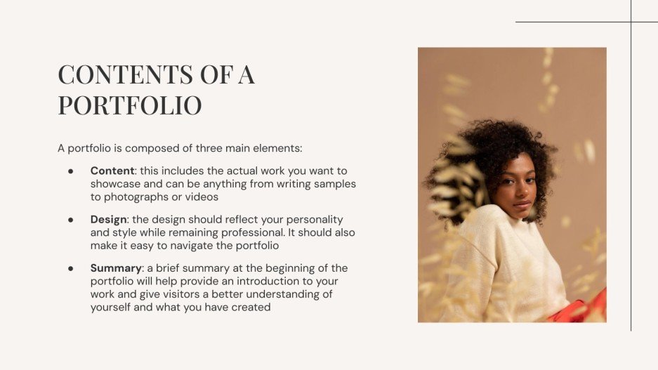 Portfólio formal e profissional | Google Slides e PowerPoint