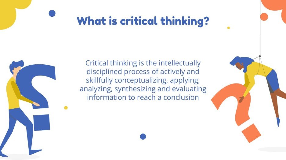Critical Thinking Lesson Google Slides & PowerPoint template