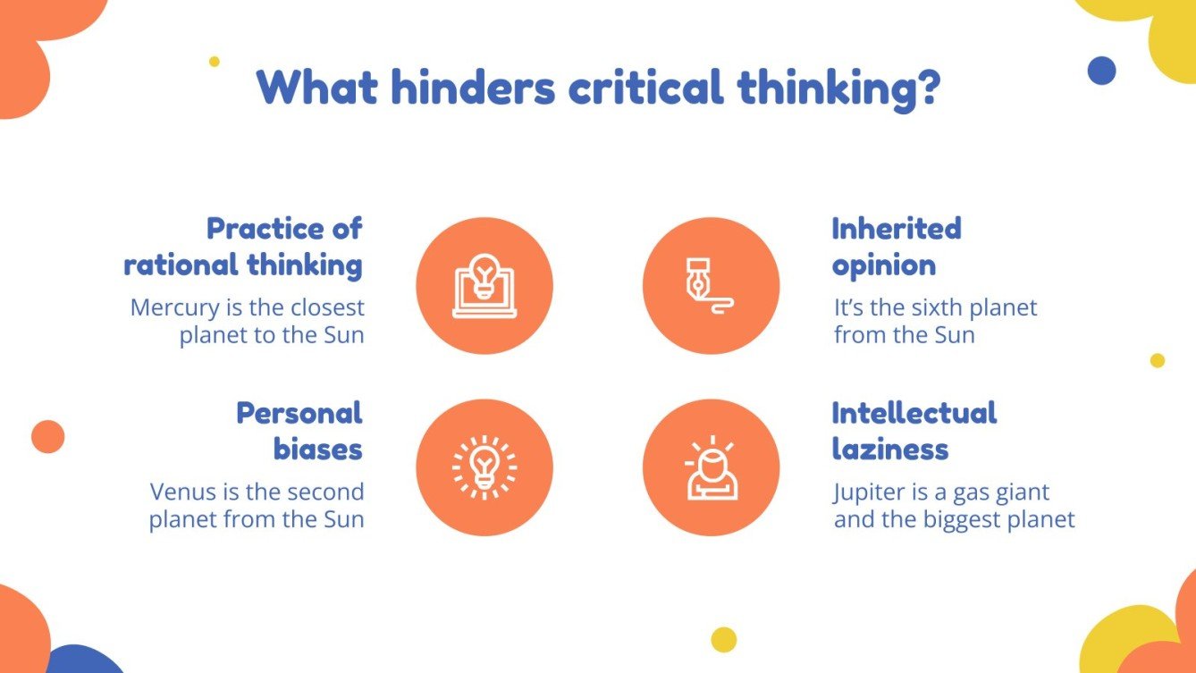Critical Thinking Lesson Google Slides & PowerPoint template