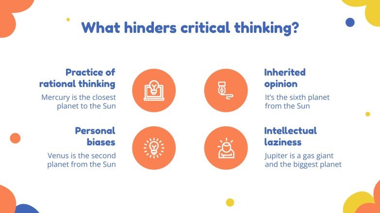 Critical Thinking Lesson Google Slides & PowerPoint template