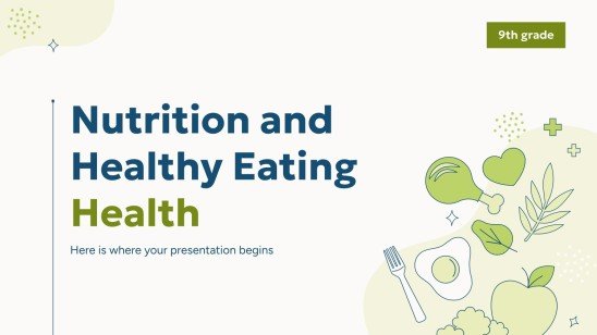Modèles gratuits sur la nutrition pour Google Slides et PPT