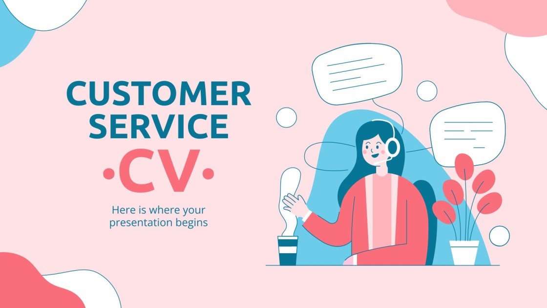 Customer Service CV Google Slides and PowerPoint presentation