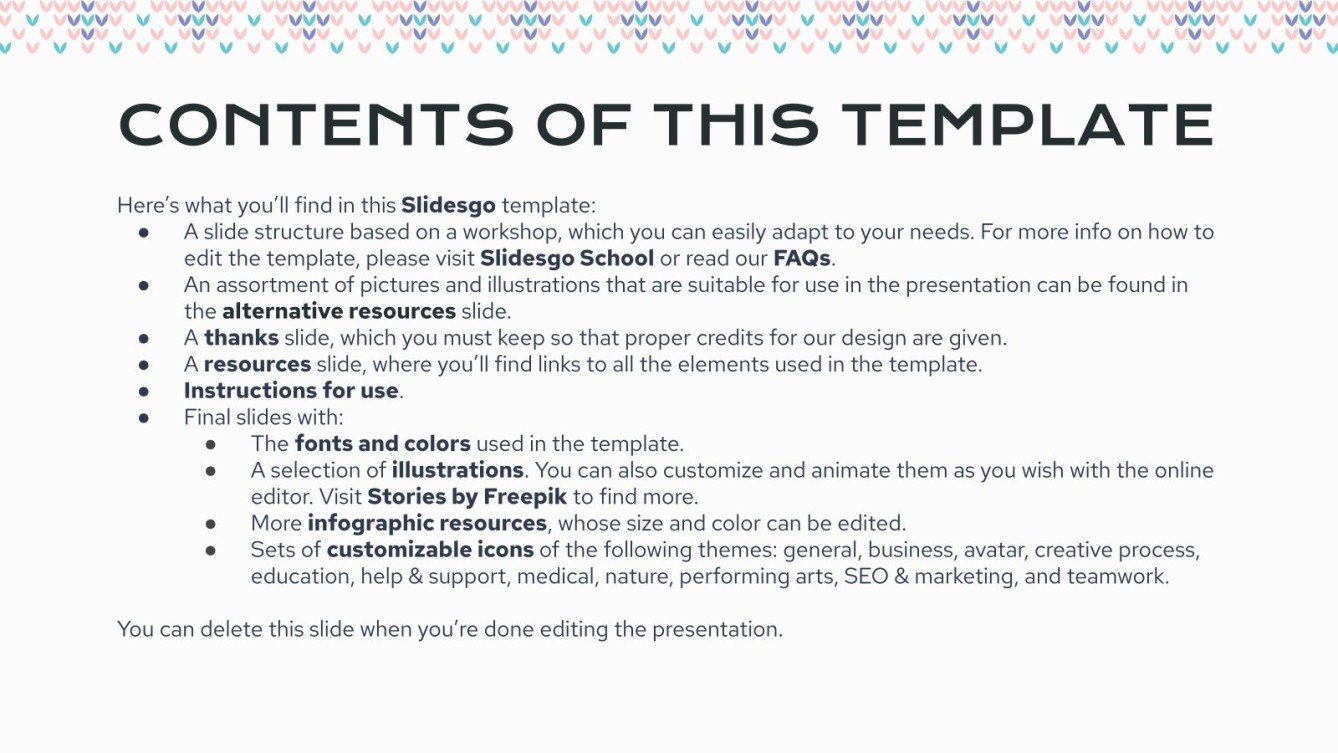 Knitting Workshop Google Slides and PowerPoint template