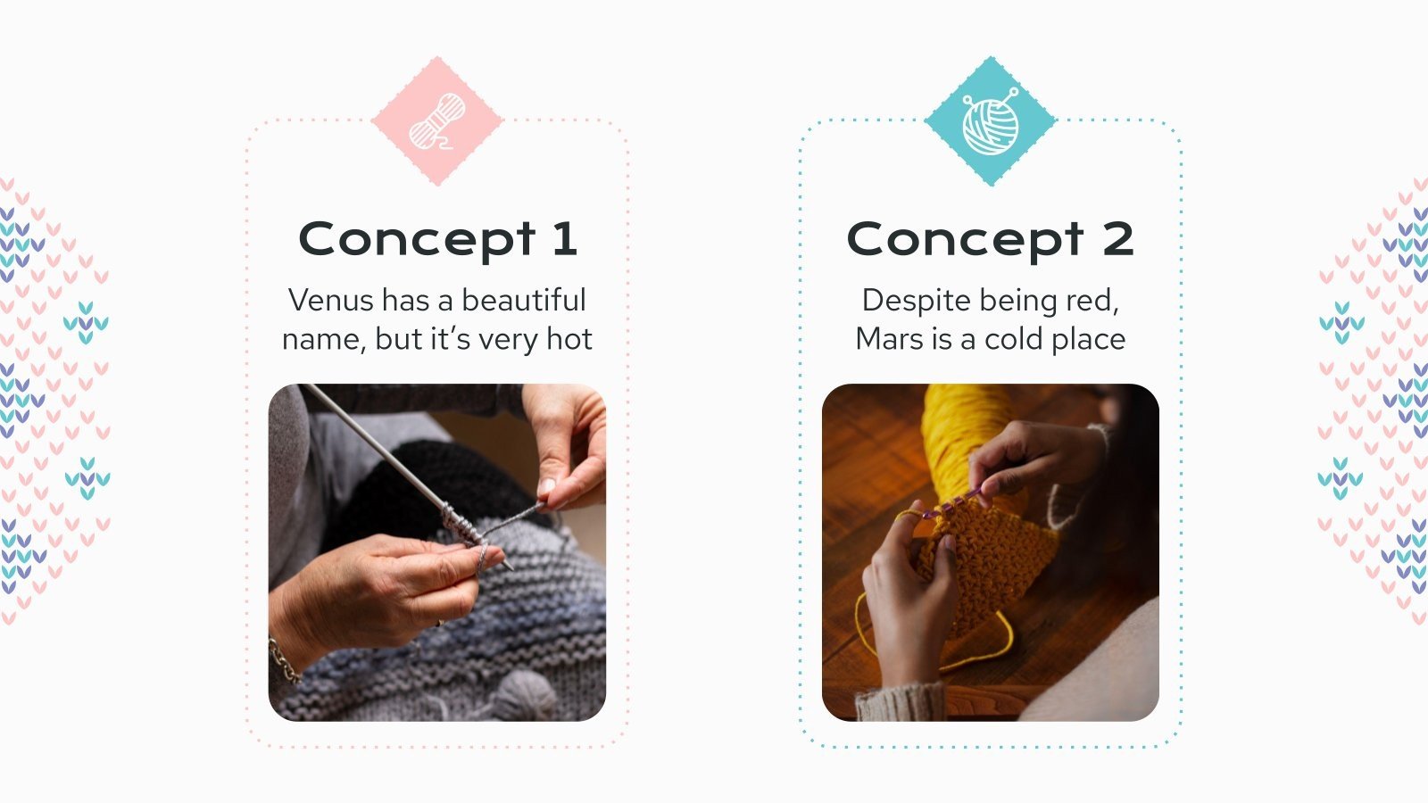 Knitting Workshop Google Slides and PowerPoint template