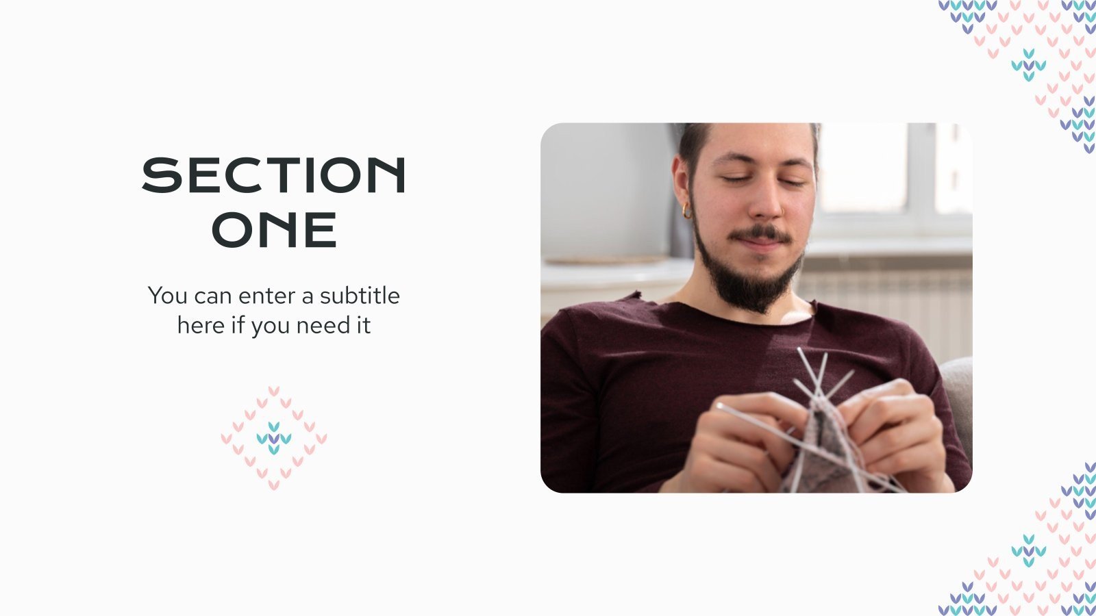 Knitting Workshop Google Slides and PowerPoint template