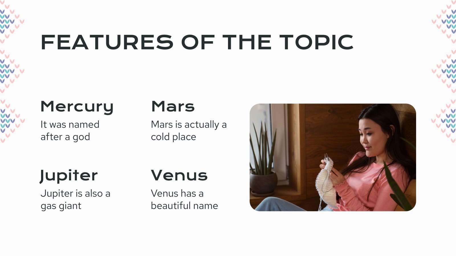 Knitting Workshop Google Slides and PowerPoint template