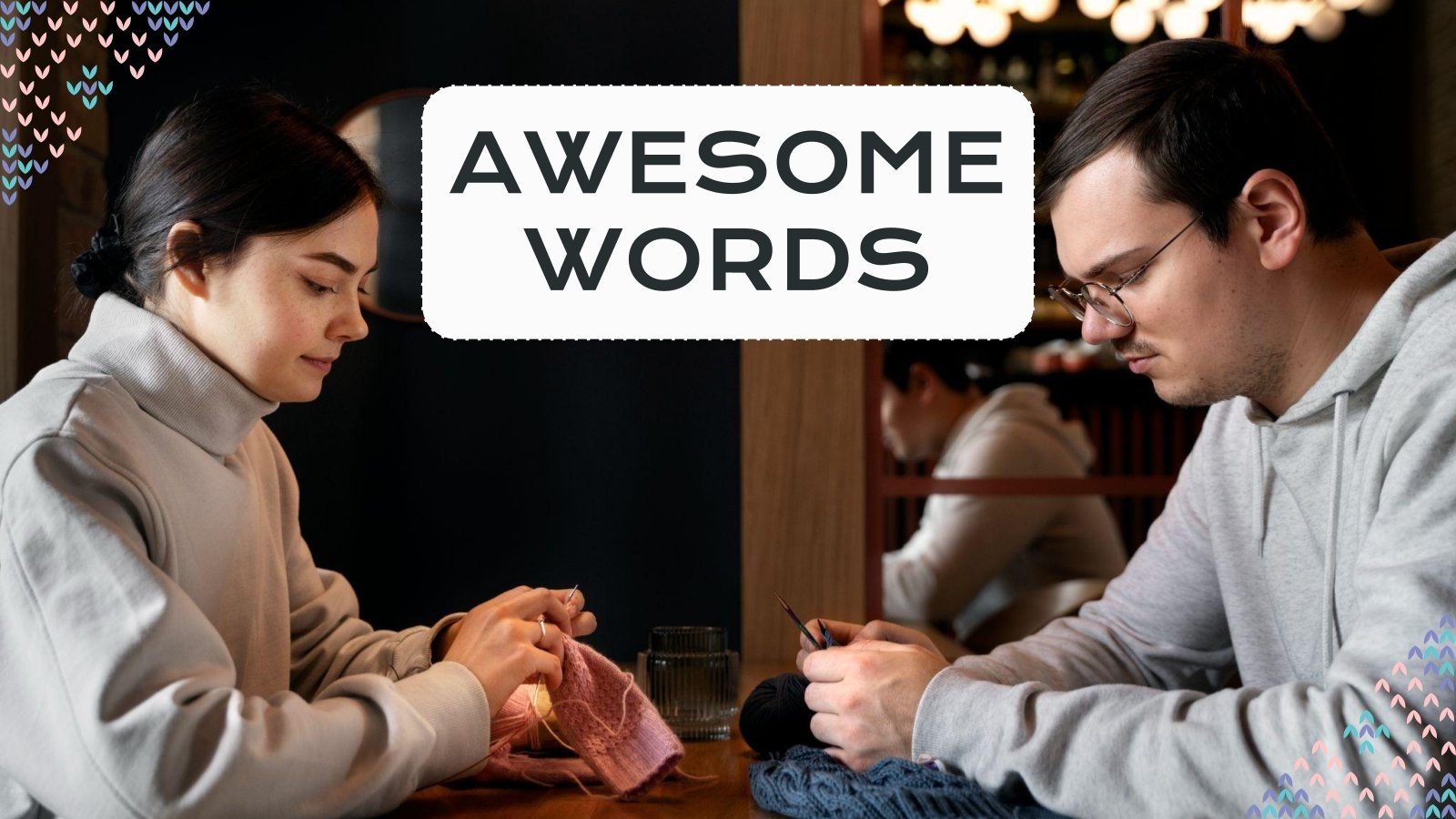 Knitting Workshop Google Slides and PowerPoint template