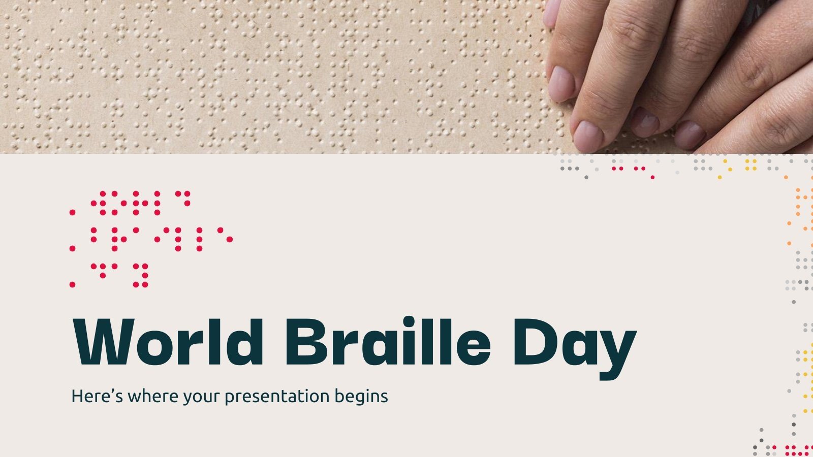 Día Mundial del Braille | Tema de Google Slides y PowerPoint