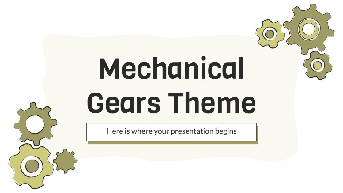 Mechanical Gears Theme | Google Slides and PowerPoint