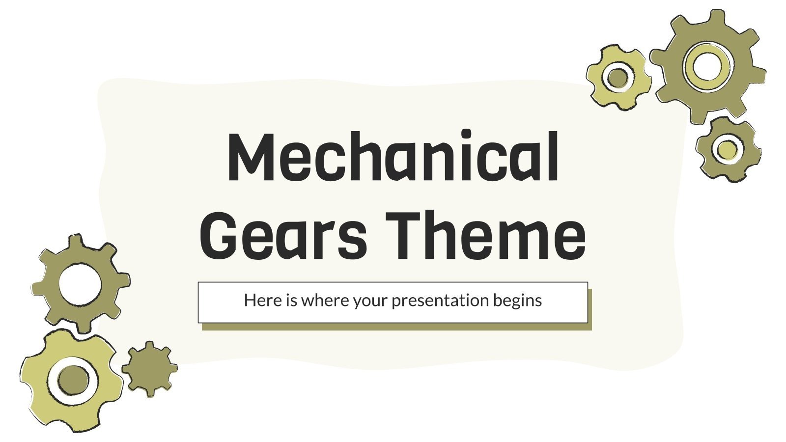Mechanical Gears Theme | Google Slides and PowerPoint