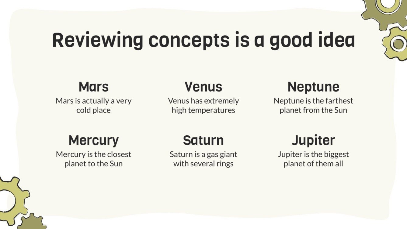 Mechanical Gears Theme | Google Slides and PowerPoint