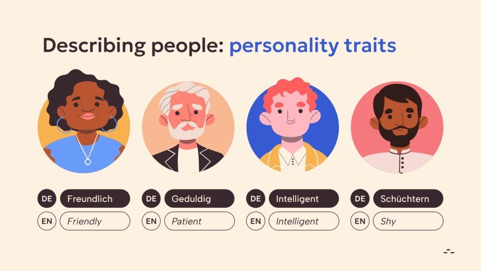 Descriptions of People, Places, and Experiences - German