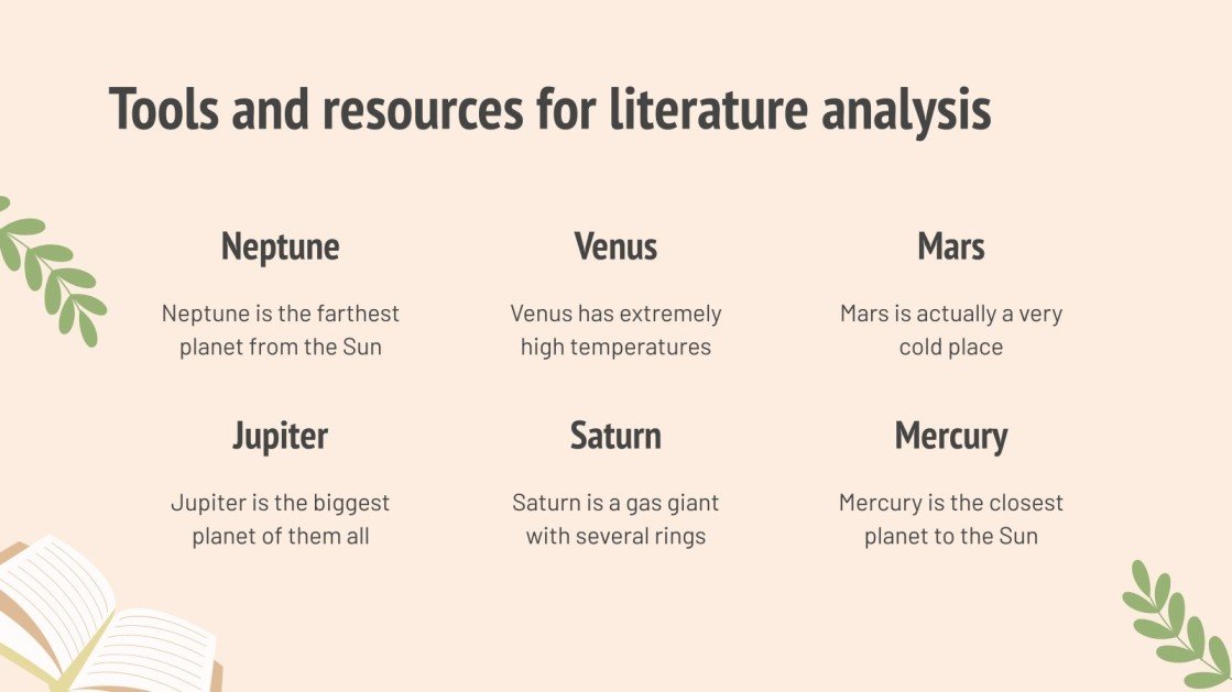 Literature Analysis and Interpretation - German