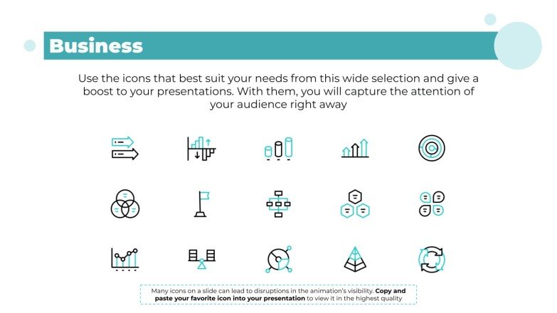 Outline Style Animated Icon Resources | Google Slides & PPT