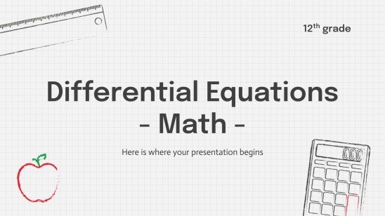 Differential Equations - Maths - 12th Grade