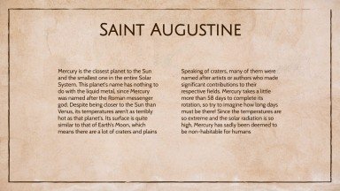 St. Augustine: Medical Contributions | Google Slides & PPT