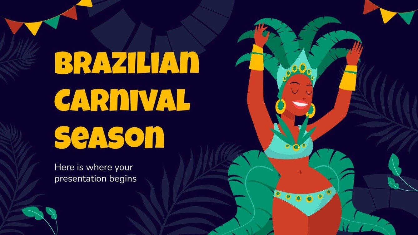 Plantillas gratis de Carnaval para Google Slides y PowerPoint