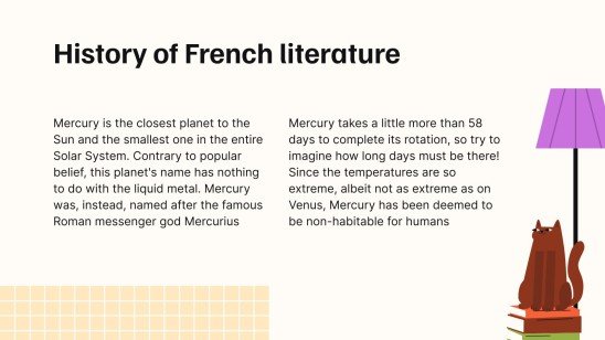 Literary Analysis and Interpretation - French for 10th Grade