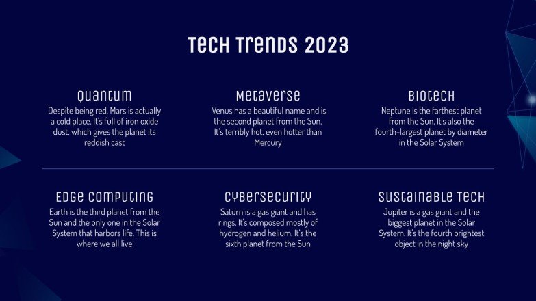 Simple Geometric Tech Theme | Google Slides & PPT
