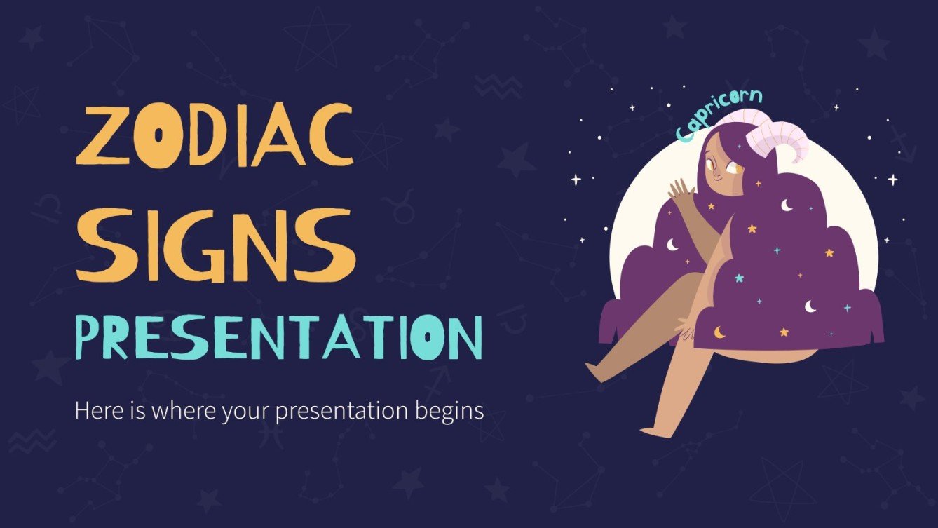 Free Google Slides & PowerPoint templates on horoscopes