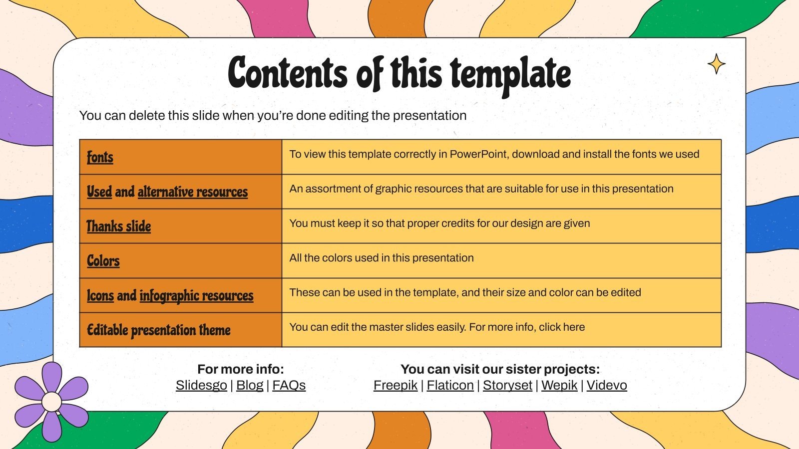 Hippie Rainbow Backgrounds Theme | Google Slides & PPT