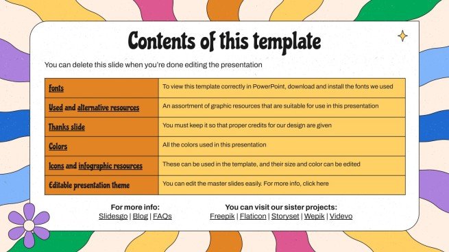 Hippie Rainbow Backgrounds Theme | Google Slides & PPT