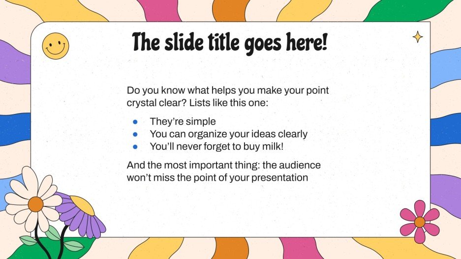 Hippie Rainbow Backgrounds Theme | Google Slides &amp; PPT