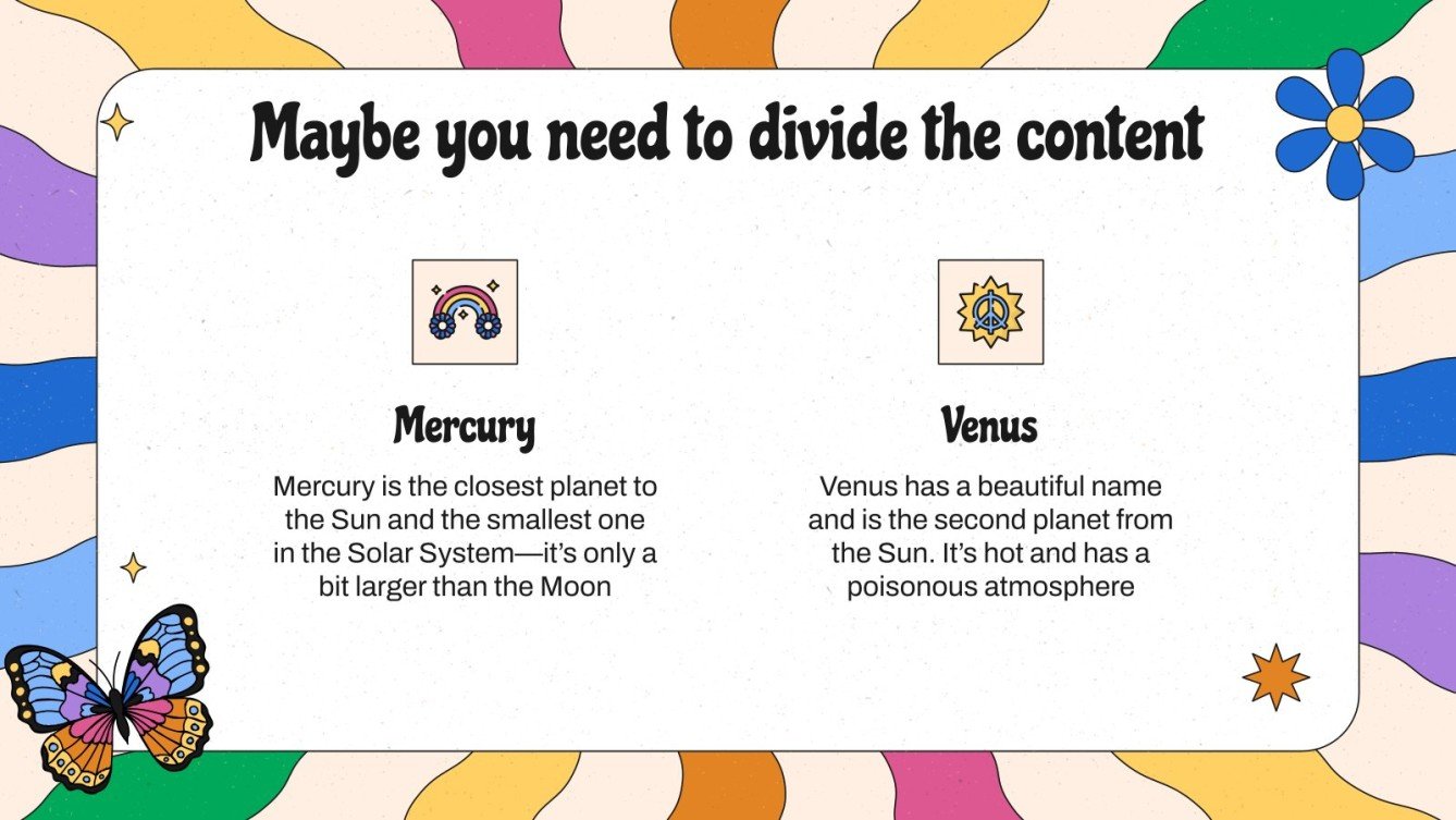 Hippie Rainbow Backgrounds Theme | Google Slides & PPT