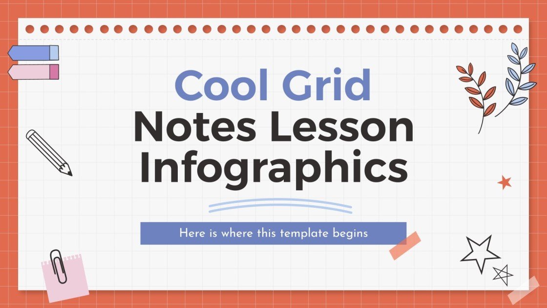 Cool Grid Notes Lesson Infographics | Google Slides & PPT