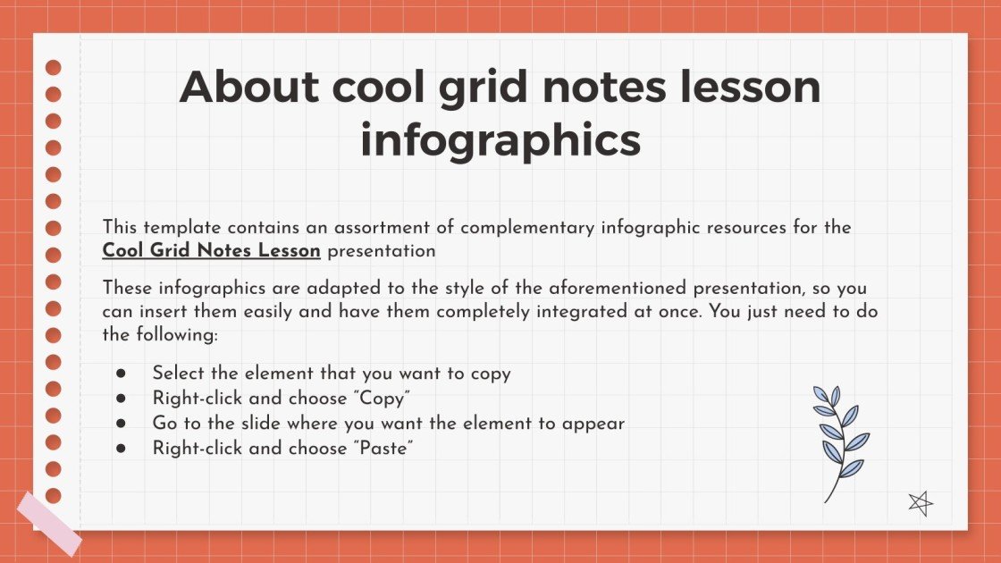 Cool Grid Notes Lesson Infographics | Google Slides & PPT